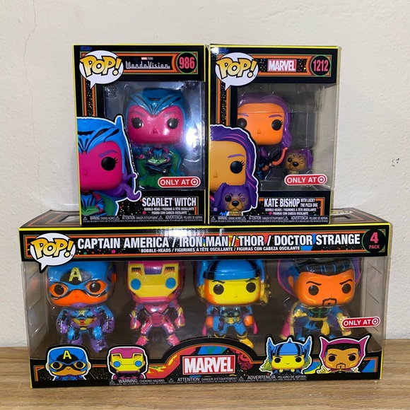 Funko | Toys | Marvel Blacklight Funko Pop Bundle See Pictures | Poshmark